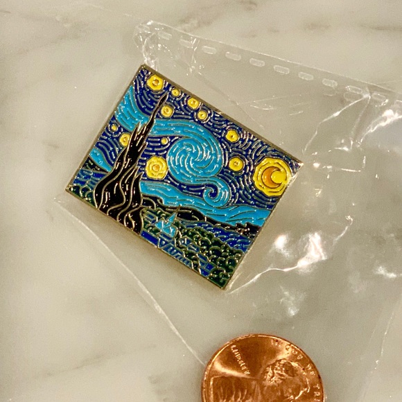 Jewelry | Vincent Van Gogh Starry Night Pin Brooch | Poshmark